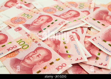 Background consisting of many Chinese 100 RMB Yuan notes Stock Photo ...