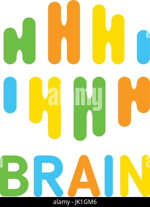 brainstorm brain color icon vector illustration Stock Vector Image ...