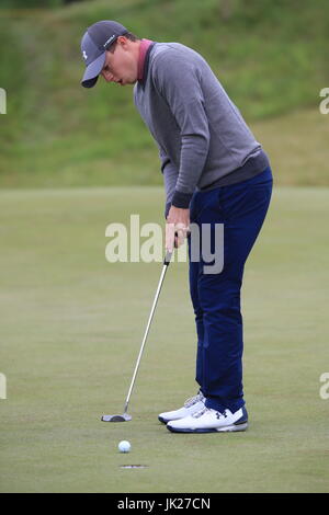 Matthew Fitzpatrick on the green On the 1st hole In action on the 3rd ...