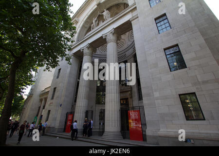 Bush House, King's College, London. The grand entrance to the London ...