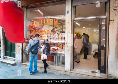 Horse Meat Butcher, Venice, Italy Stock Photo - Alamy
