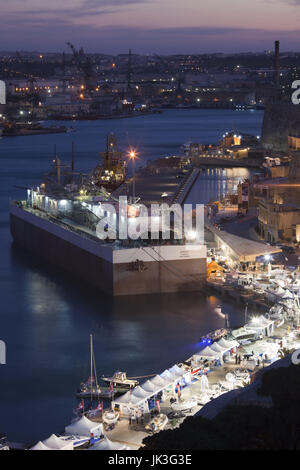 The view of Floriana from the Upper Barrakka Gardens in Valletta Stock ...