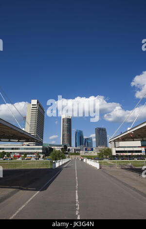 Snipiskes area viewed from Neris River. Vilnius, Lithuania Stock Photo ...