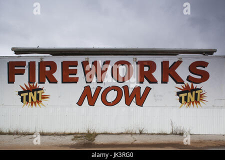 USA, Alabama, Decatur, fireworks store Stock Photo - Alamy