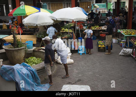 Seychelles, Mahe Island, Victoria, town market, fish market Stock Photo ...