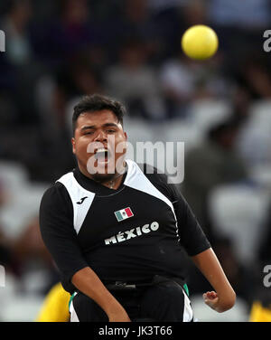 Mexico's Erick Monroy Ortiz competes in the Men's Shot Put F53 Final ...