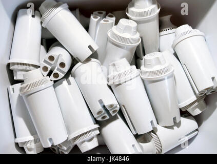 contaminated filter for drinking water in the house. System for ...