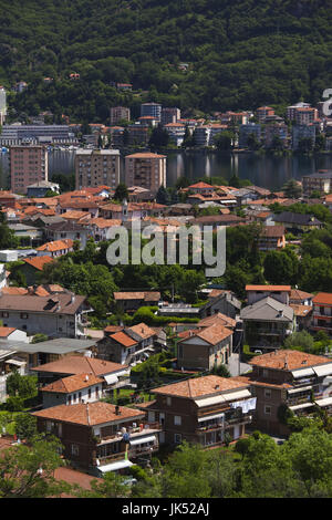 Italy, Piedmont, Lake Orta, Omegna, lakefront along Via Garibaldi Stock ...