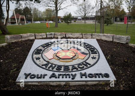 Ansbach, Germany. 27th Apr, 2017. The grounds of the helicopter base of ...