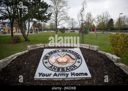 Ansbach, Germany. 27th Apr, 2017. The grounds of the helicopter base of ...