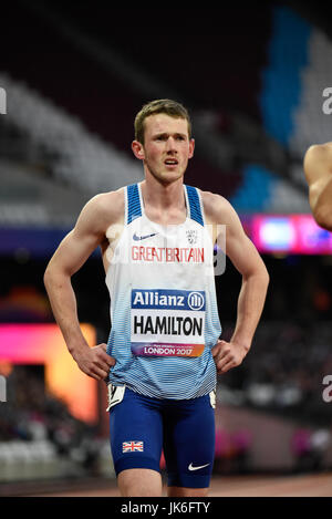 James Hamilton competing in the T20 800m final in the World Para ...