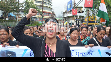 Kalimpong, India. 21st July, 2017. Unrest Darjeeling - Strike continues ...