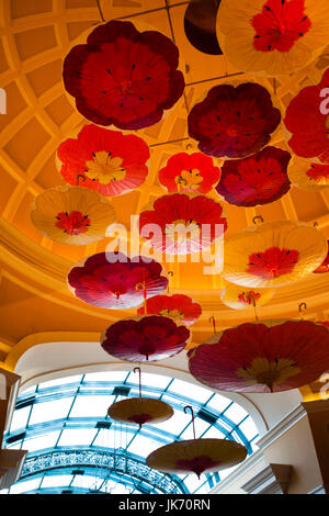 Flower ceiling in hotel Bellagio Las Vegas Stock Photo - Alamy