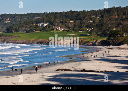 USA, California, Central Coast, Carmel-By-The-Sea, Carmel Beach Stock ...