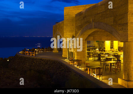 Jordan, The Dead Sea, Dead Sea Panorama complex, dusk Stock Photo - Alamy