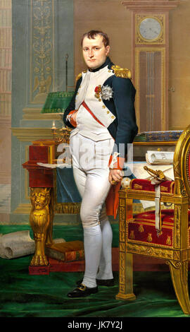 The Emperor Napoleon in His Study at the Tuileries by Jacques-Louis ...