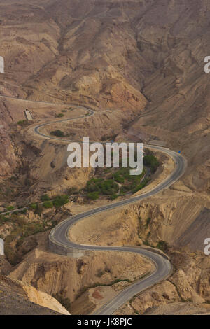 Jordan, The Dead Sea, Wadi Zarqa Ma-In, new road to Mukawir-Machaerus ...