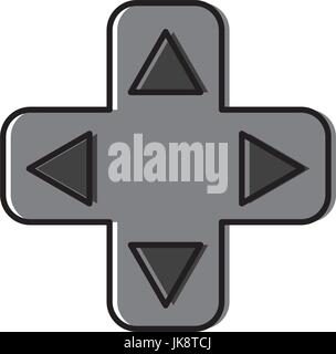 videogame controller arrows icon Stock Vector Image & Art - Alamy