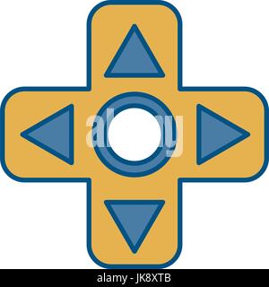 videogame controller arrows icon Stock Vector Image & Art - Alamy