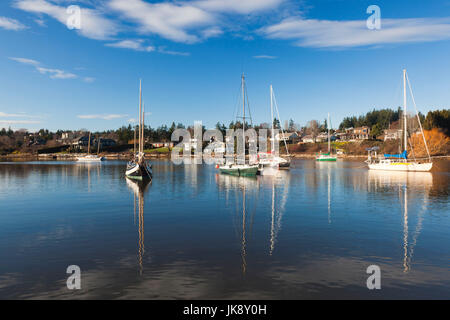 Comox Harbour, Comox, Vancouver Island, British Columbia, Canada Stock ...