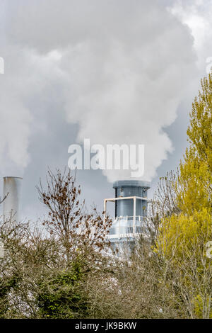 Steam venting from an industrial plant Stock Photo - Alamy