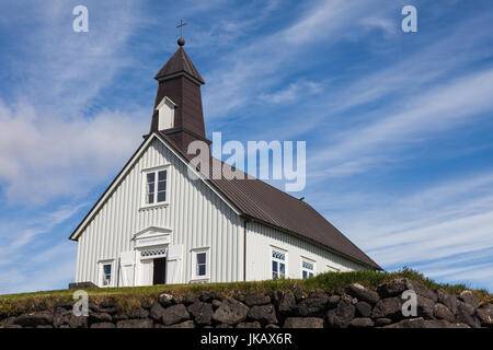 Selvogur, Iceland. The remote and isolated village church of ...