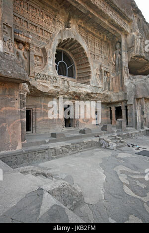Cave 26, chaitya (Buddhist temple), UNESCO World Heritage site, Ajanta ...