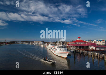 USA, Delaware, Lewes, waterfront view along the Lewes and Rehoboth ...