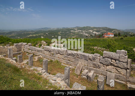 Albania, Ballsh, ruins of the Illyrian city of Byllis, 4th century BC ...