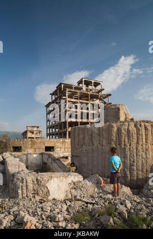 Albania, Vlora, ruins of Communist factory Stock Photo - Alamy