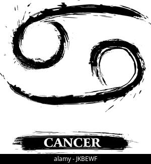 zodiac Cancer icon sign. symbol on nine round colourful buttons. Vector ...