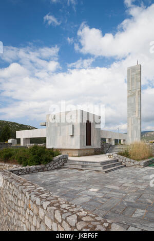 Central Greece, Distomo, war memorial to the town massacre by the Nazis ...