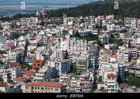 Greece, Central Greece Region, Lamia, elevated town view from the ...