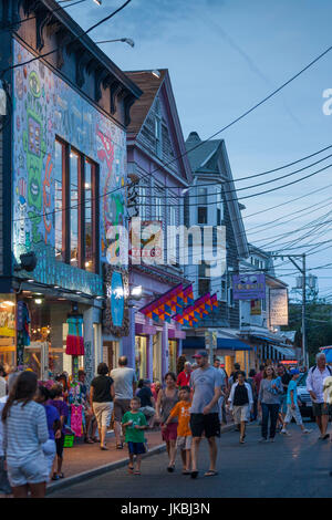 Massachusetts, Cape Cod, Provincetown, Commercial Street, shops and ...