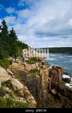 Cliffs of Sand beach - Acadia National Park, Maine, USA Stock Photo - Alamy