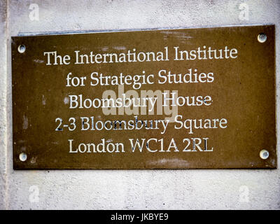 The International Institute for Strategic Studies, IISS, Arundel House ...