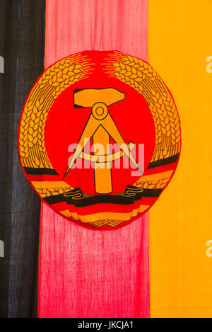 The East German flag in the Stasi Museum, Berlin, Germany Stock Photo ...