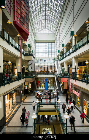 Interior view of Centre Eaton Montreal aka Montreal Eaton Center ...
