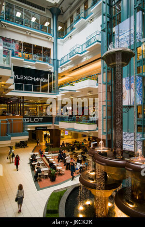 Interior view of Centre Eaton Montreal aka Montreal Eaton Center ...