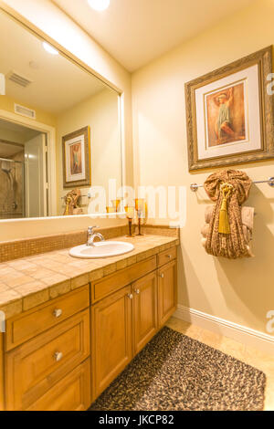Model homes always show off beautiful bathrooms with clever design ...