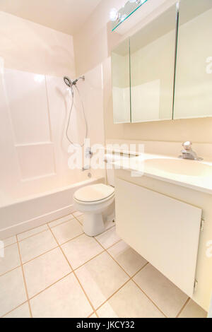Model homes always show off beautiful bathrooms with clever design ...