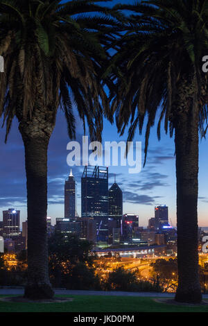 Perth City Skyline from Kings Park Stock Photo - Alamy