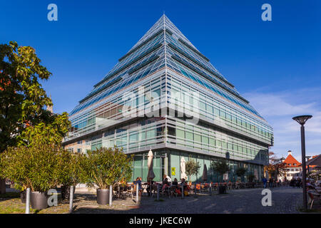 Glass pyramid Library Ulm Stock Photo - Alamy