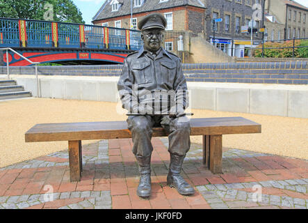Statue of Arthur Lowe as Captain Mainwaring from the BBC series Dads ...