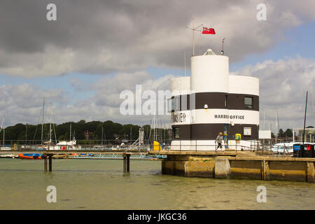 River Hamble Harbour Master Office at Warsash Hampshire England Stock ...