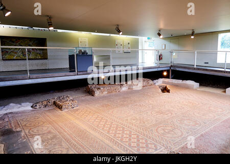 The Roman Mosaic Floor And Hypocaust Within Verulamium Park, St Albans ...