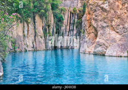 The Spring of Bathes, in Montanejos (Castellon - Spain). Built by the ...