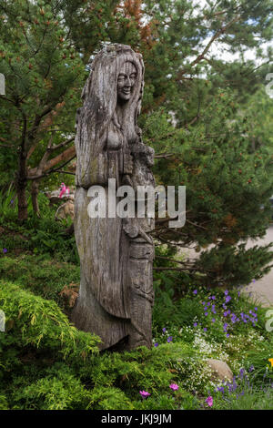 Exhibits and entertainment in the center of HBH, Lithuania Stock Photo ...