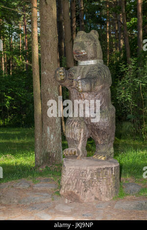 Exhibits and entertainment in the center of HBH, Lithuania Stock Photo ...