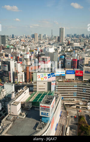 Tokyo city skyline aerial view, Japan Stock Photo - Alamy